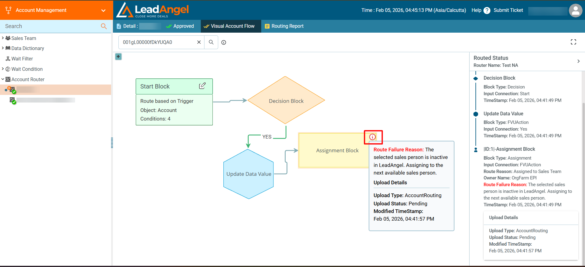 Visual Account Flow | LeadAngel