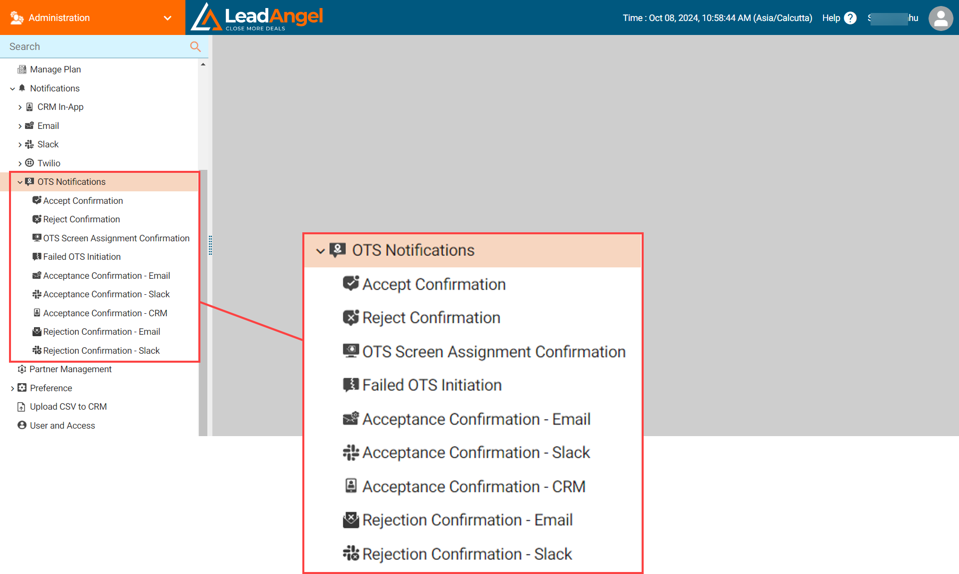 OTS Notifications | LeadAngel